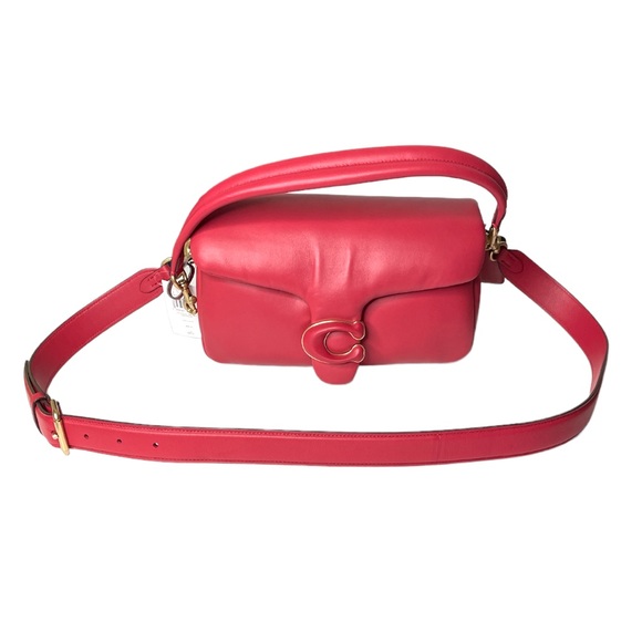 Coach | Bags | Coach Letter C Pillow Tabby Leather Multi Strap Purse Red Apple | Poshmark